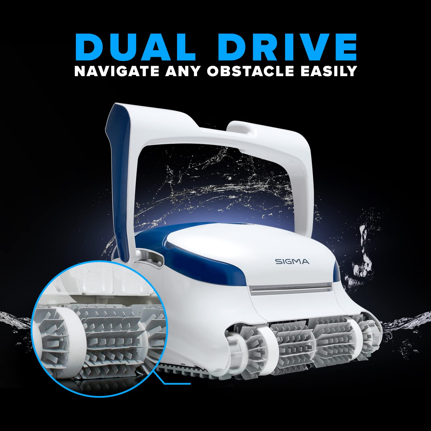 Dolphin Sigma Robotic Pool Cleaner (2024 Model) — Wi-Fi, App, Gyroscope ...